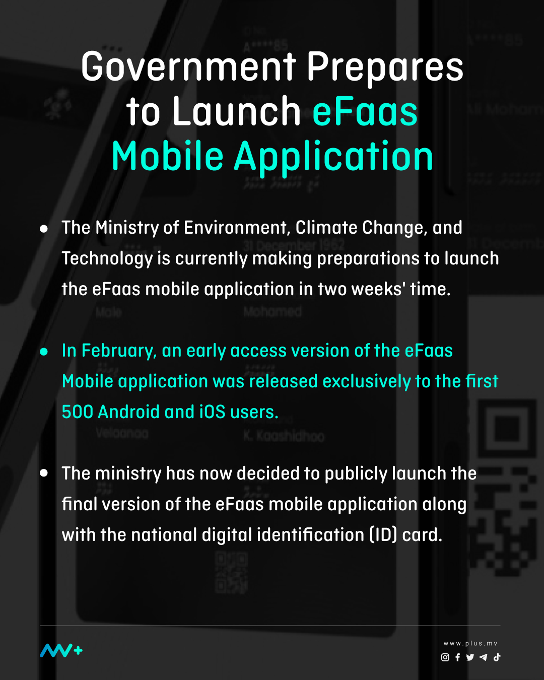 Government Prepares to Launch eFaas Mobile Application – MV+