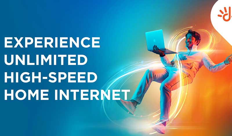 Experience Unlimited High-Speed Home Internet with Dhiraagu – MV+