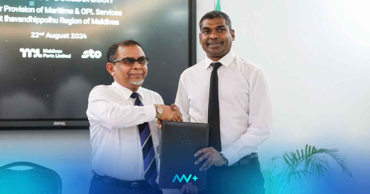 STO and MPL Sign MoU to Enhance Maritime Services in Northern Maldives – MV+