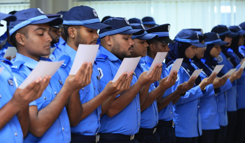 133 New Police Officers Sworn into the Maldives Police Service – MV+